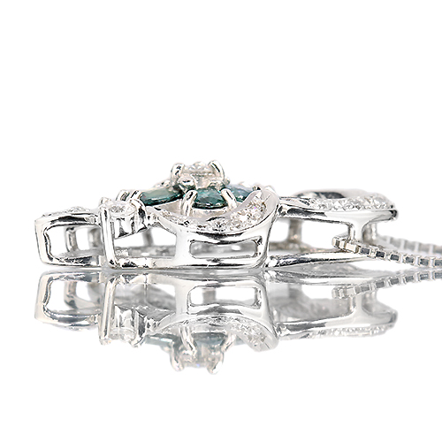 アレキサンドライト 0.57ct ダイヤモンド プラチナ ネックレス アレキサンドライト 0.57ct ダイヤモンド プラチナ ネックレス